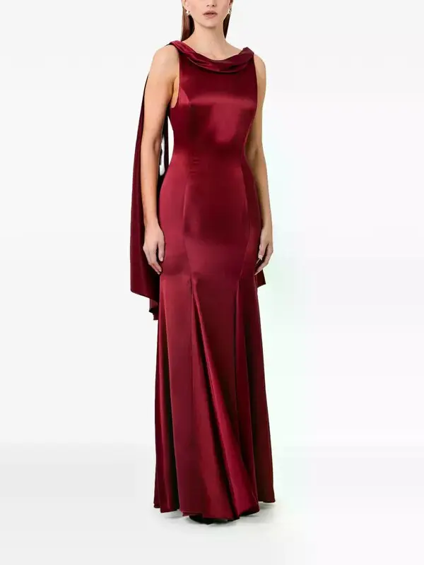 NICHOLAS Nicolette Cowl-neck Maxi Dress