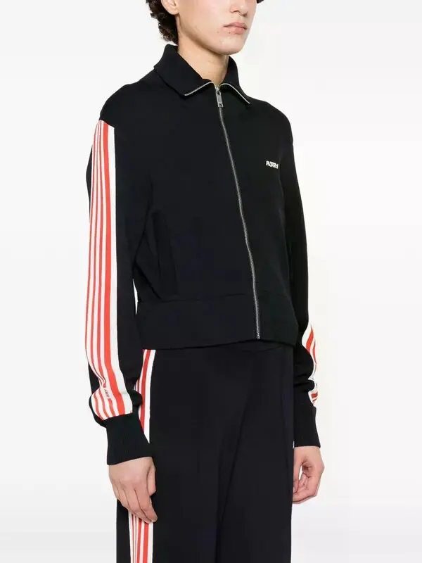 AUTRY Striped Zip Jacket