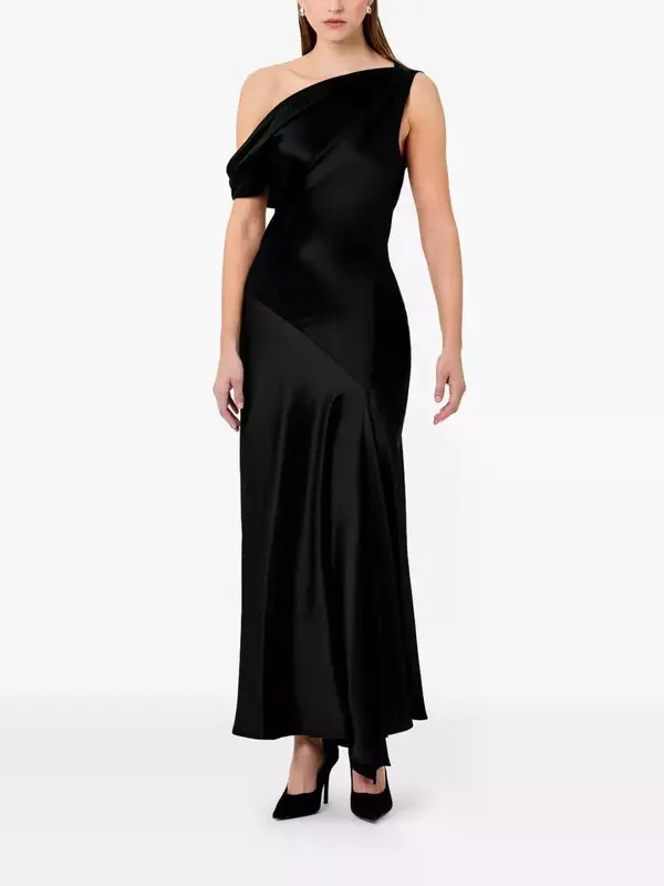 NICHOLAS Sabrina One-shoulder Maxi Dress - Black