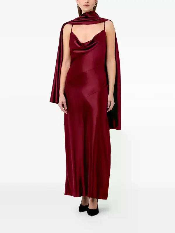 NICHOLAS Nelia Cowl-neck Maxi Dress