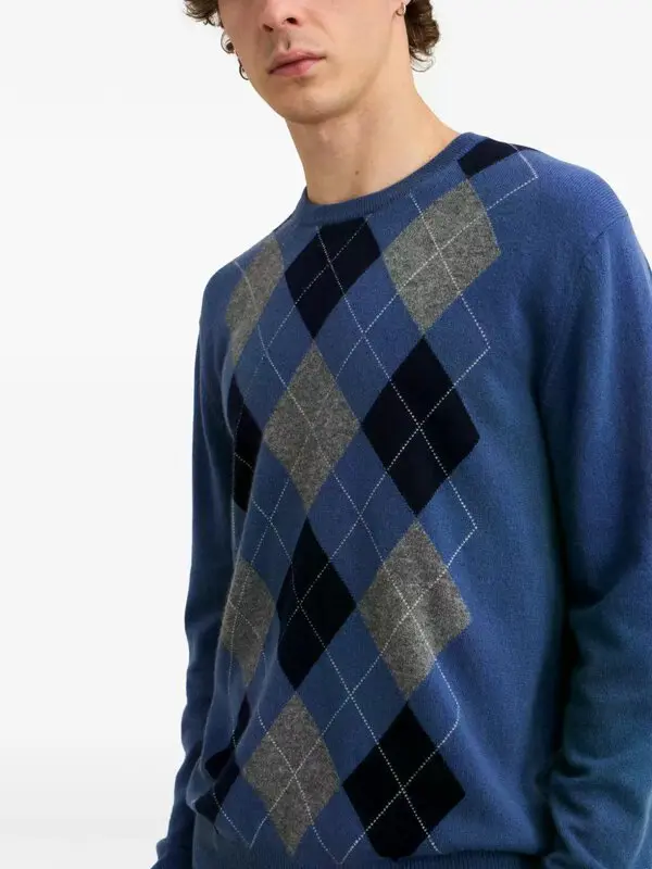 Pringle Of Scotland Argyle Crew Neck Sweater