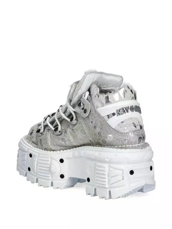 NEW ROCK Platform Sneakers With Metallic Embellishments