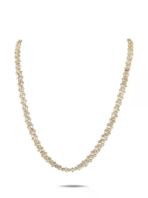LB EXCLUSIVE Briolette Diamond-embellishment Necklace - Gold