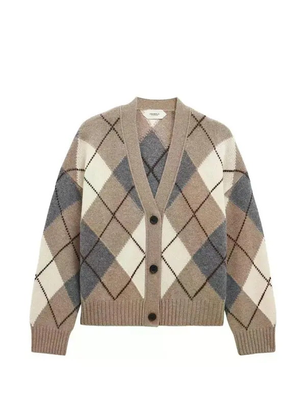 Pringle Of Scotland Argyle Cashmere Cardigan - Neutrals