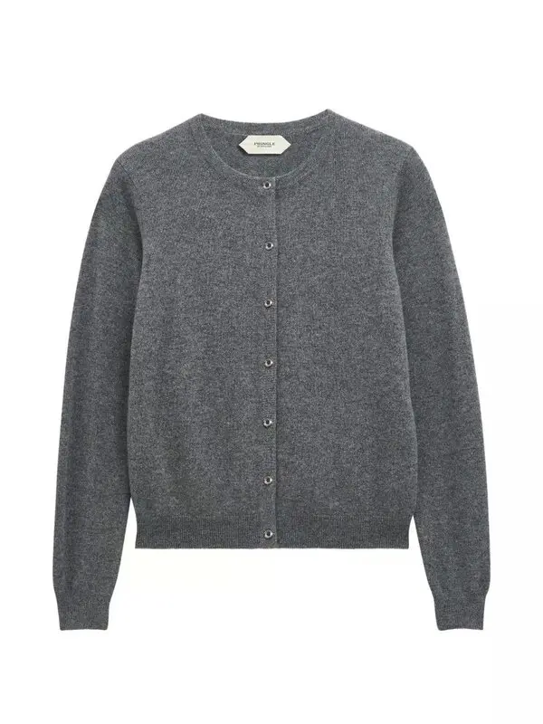 Pringle Of Scotland Cashmere Crew Neck Cardigan - Grey