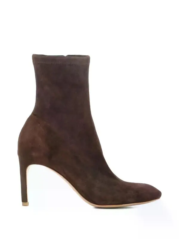 DEL CARLO Pointed Toe Zip Up Ankle Boots