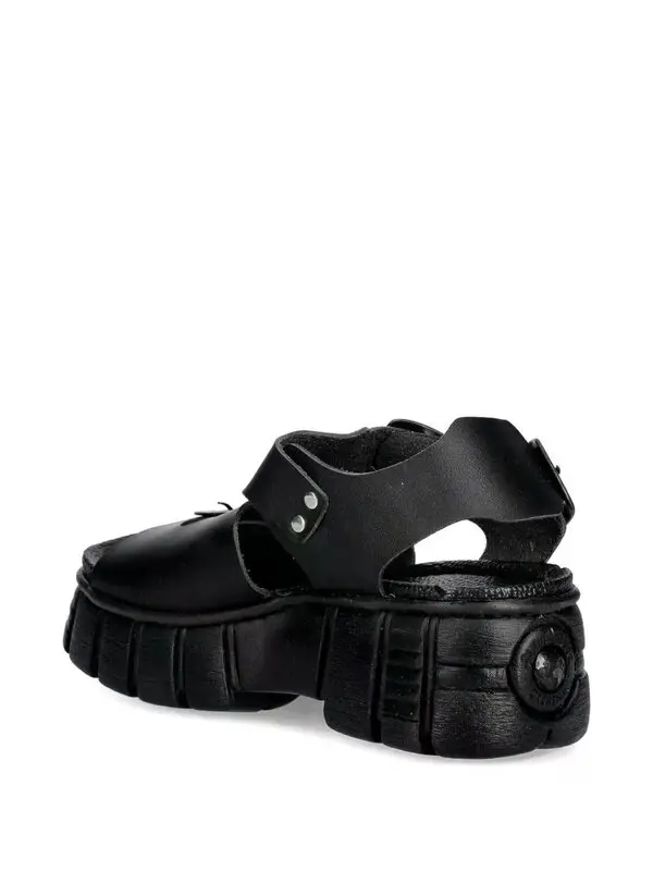 NEW ROCK Buckle-strap Platform Sandals