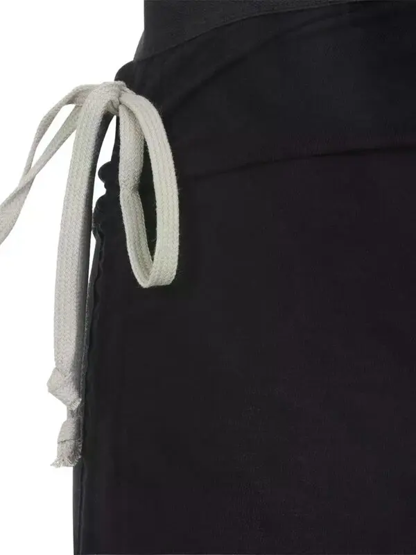 Rick Owens Long Skirt With Elasticated Waistband And Drawstring