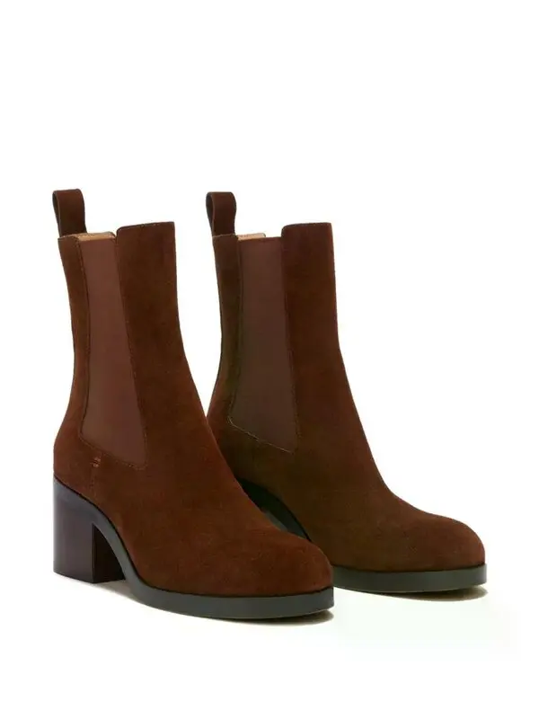 ODISSI Grace Stacked Chelsea Bootie - Brown