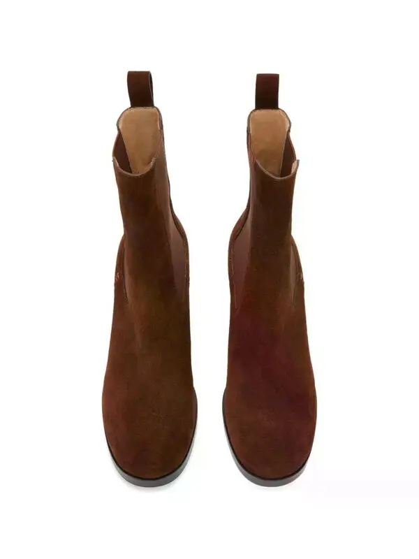 ODISSI Grace Stacked Chelsea Bootie - Brown