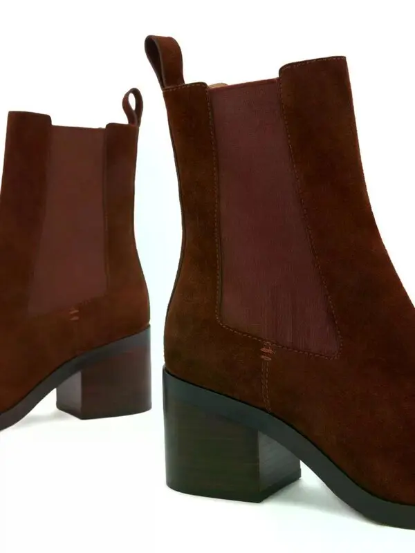 ODISSI Grace Stacked Chelsea Bootie - Brown