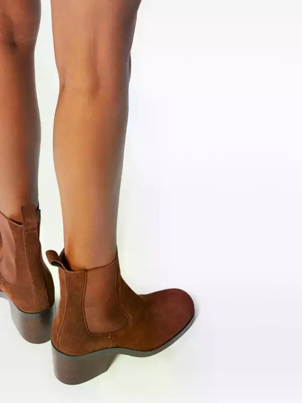 ODISSI Grace Stacked Chelsea Bootie - Brown