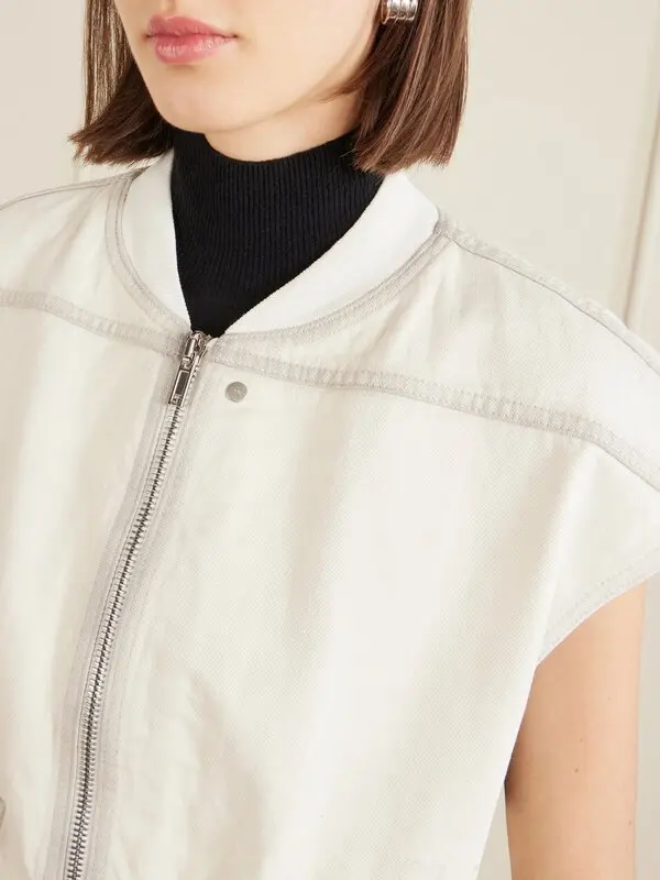 Rick Owens Cropped Denim Vest