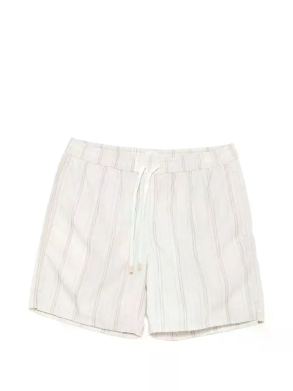 Eleventy Striped Beach Shorts - Neutrals
