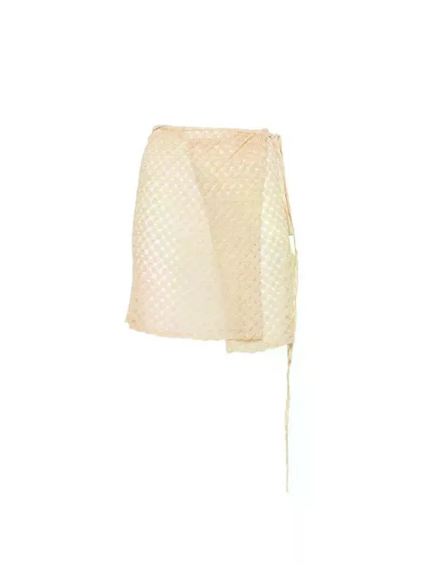 Missoni Crochet Wrap Mini Skirt