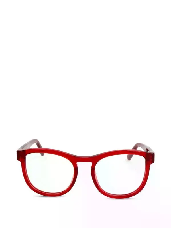 Chloé Acetate Round Frame Glasses - Red