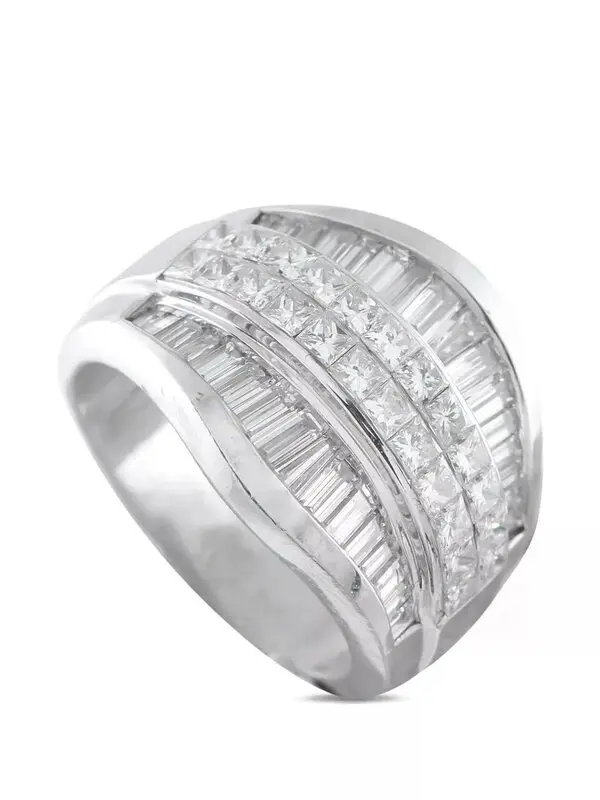 LB EXCLUSIVE 18k White Gold Diamond Ring - Silver