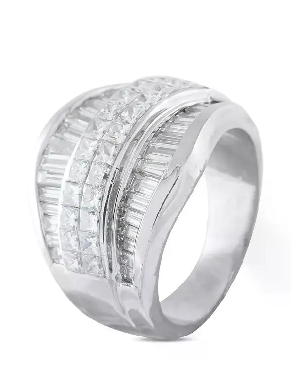LB EXCLUSIVE 18k White Gold Diamond Ring - Silver