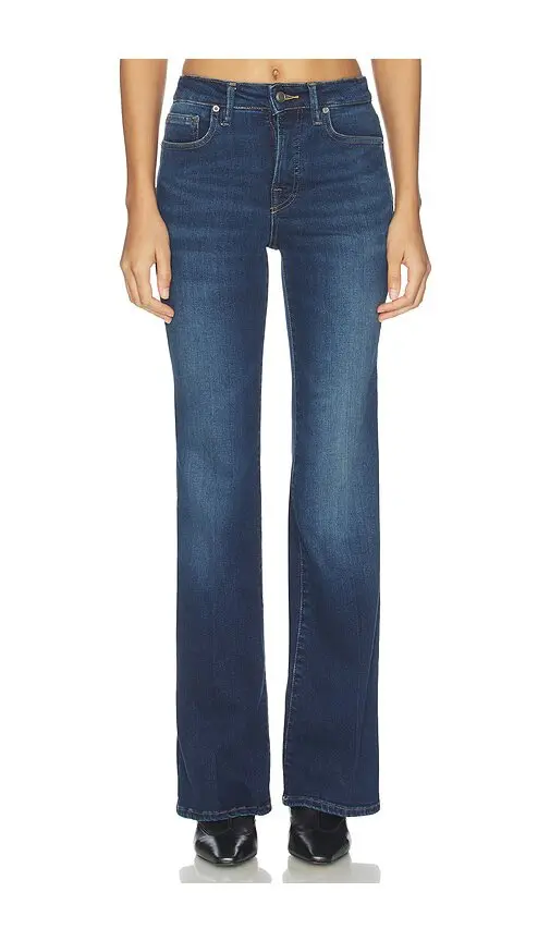 Good American Compression Good Legs Flare Jeans - Blue
