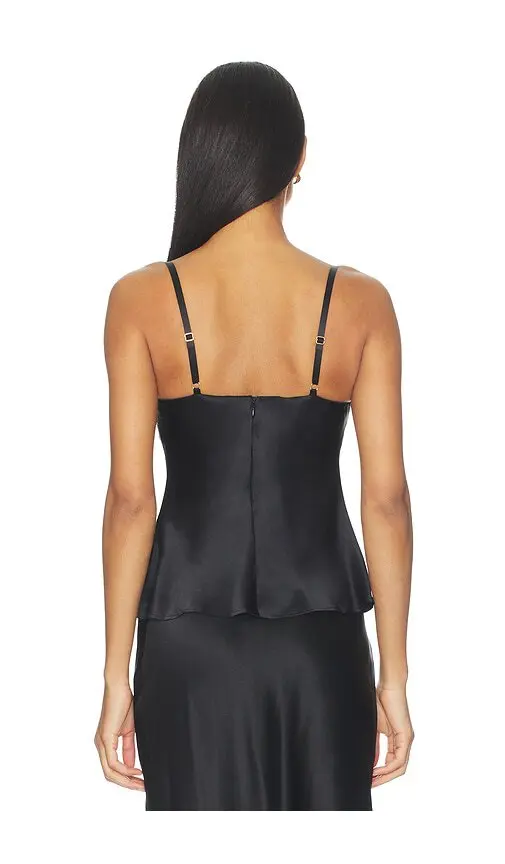 L'Agence Orlina Camisole Top - Black