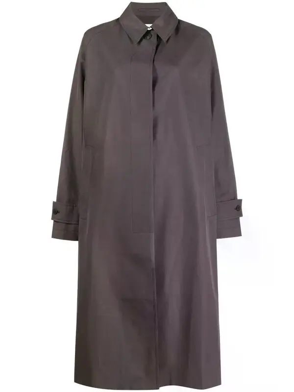 Studio Nicholson Holin Buttoned Raincoat - Brown
