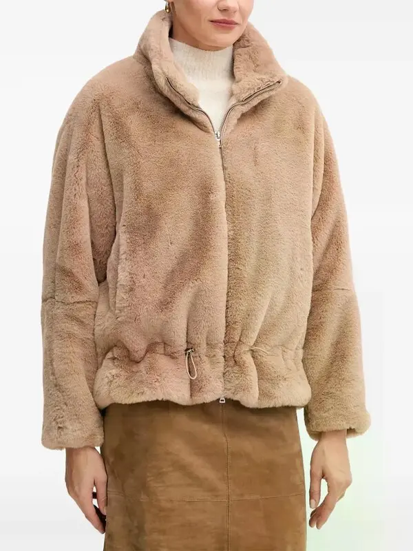 MARC AUREL Zip Faux-fur Jacket
