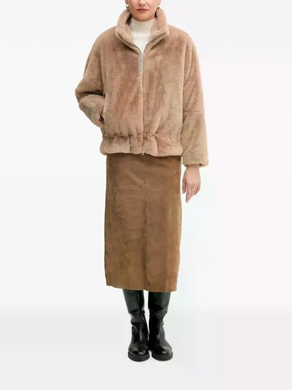 MARC AUREL Zip Faux-fur Jacket