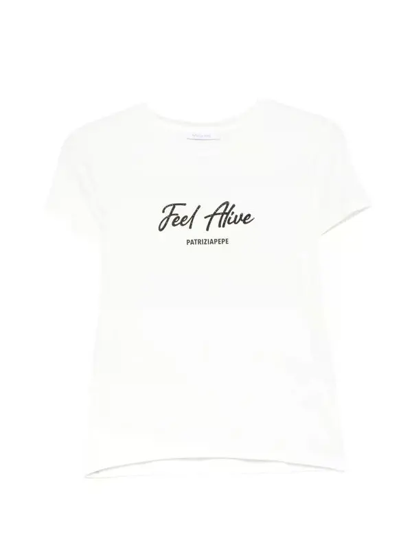 Patrizia Pepe Logo-print T-shirt - White