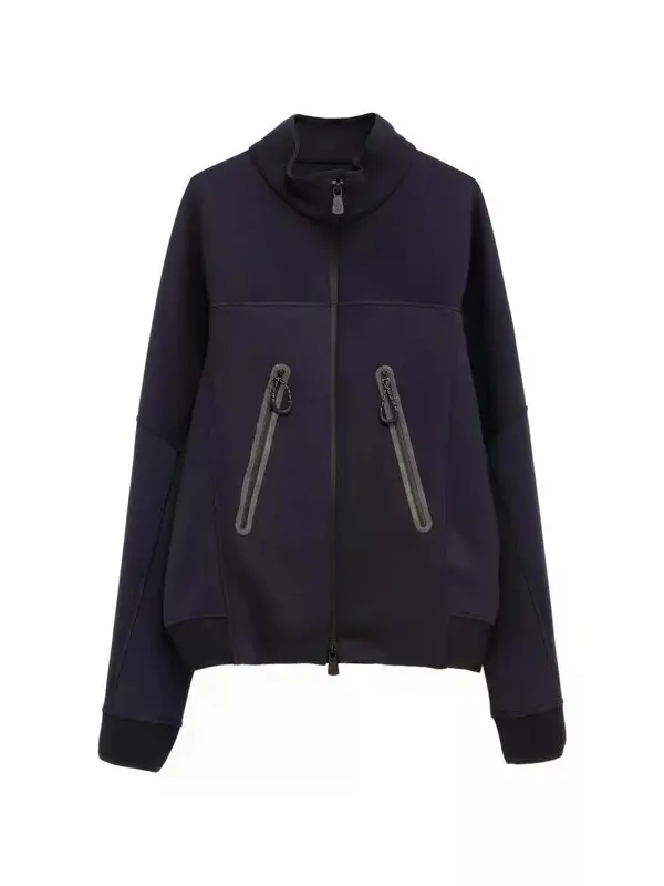 Moncler Zip-up Jacket With Logo Patch