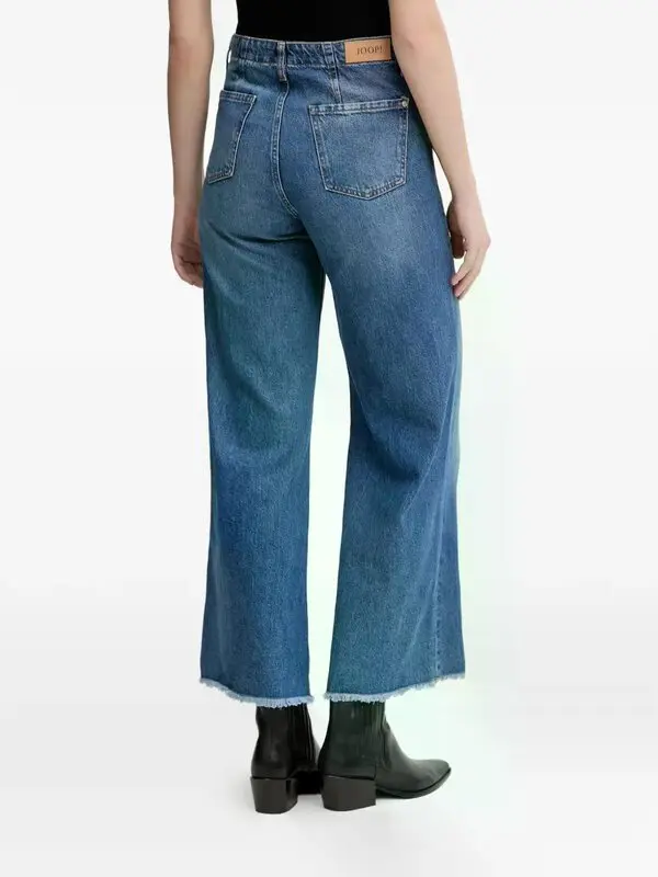 JOOP! Frayed Wide-leg Jeans