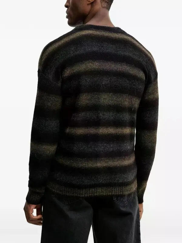 BENETTON Striped Pocket Cardigan