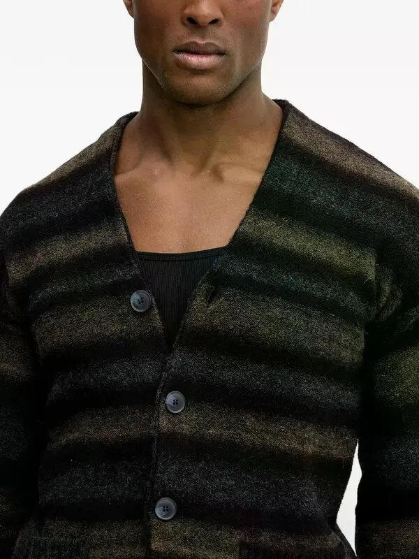 BENETTON Striped Pocket Cardigan