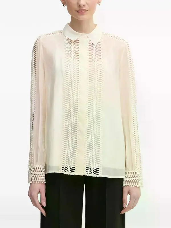 MARC AUREL Laddered Long Sleeve Shirt