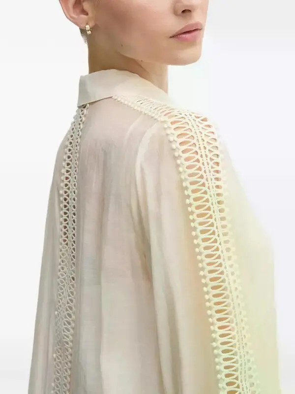 MARC AUREL Laddered Long Sleeve Shirt