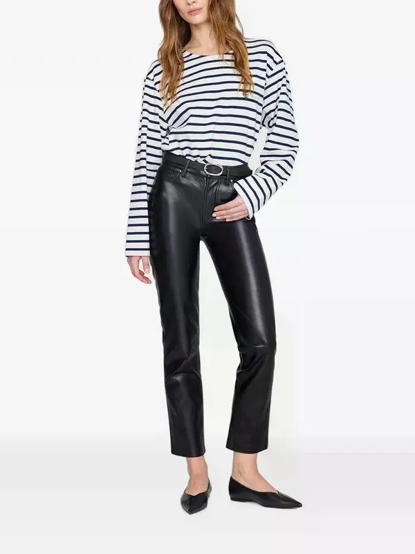 ANINE BING Striped Long Sleeve T-shirt