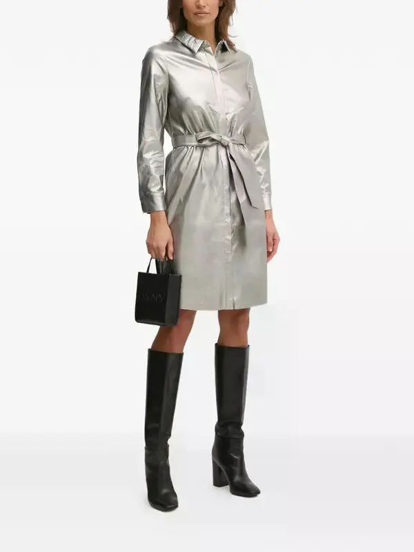 OUI Belted Mini Shirt Dress