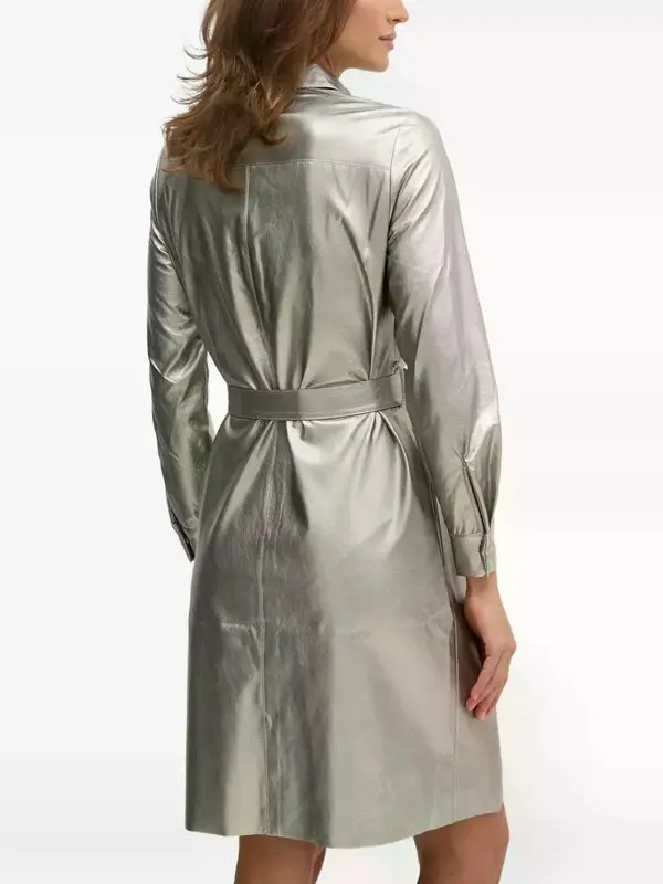 OUI Belted Mini Shirt Dress