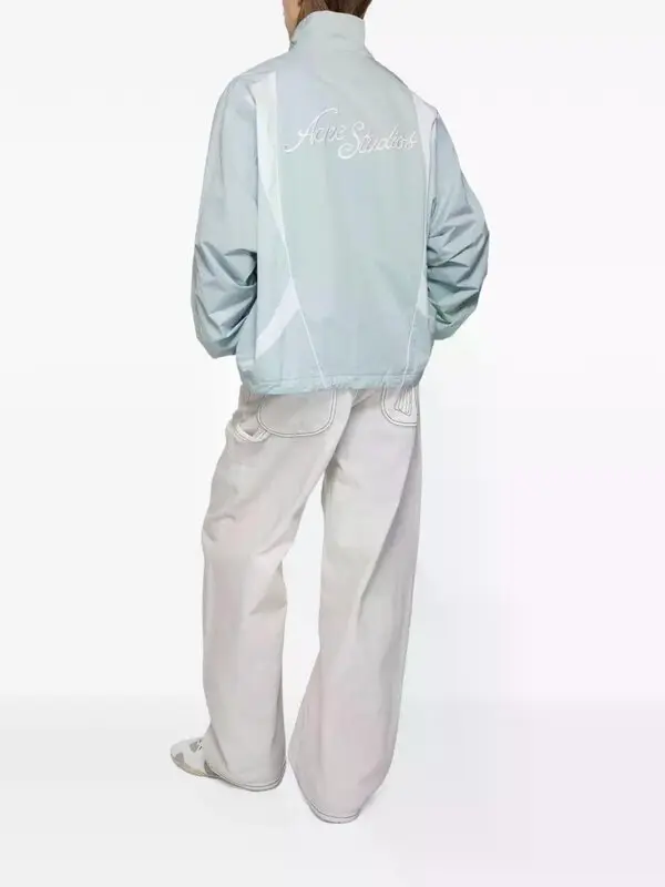 Acne Studios Embroidered Panelled Zip Jacket