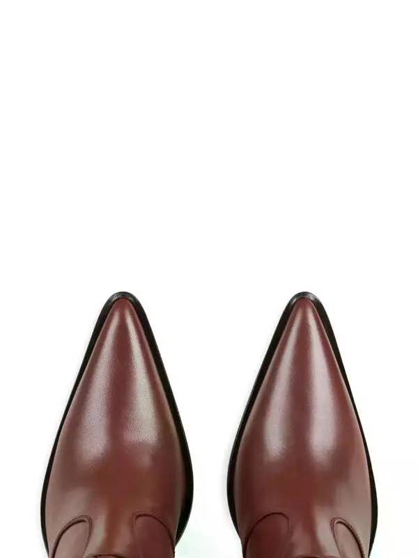 Etro Leather Ankle Boots With Wedge Heel - Brown