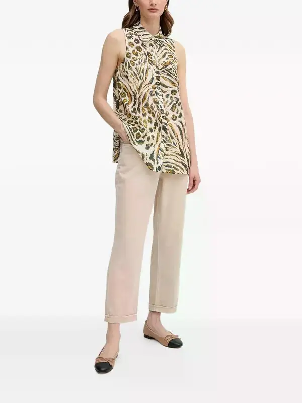 MARC AUREL Cuffed Hem Trousers