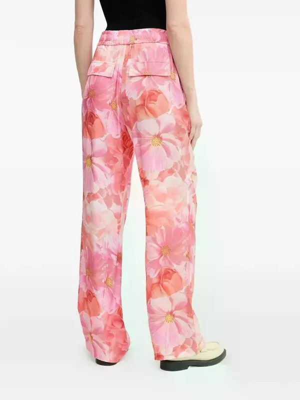 MARC AUREL Floral Print Trousers