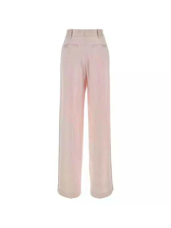 JIL SANDER Pastel Satin Finish Pleated Trousers
