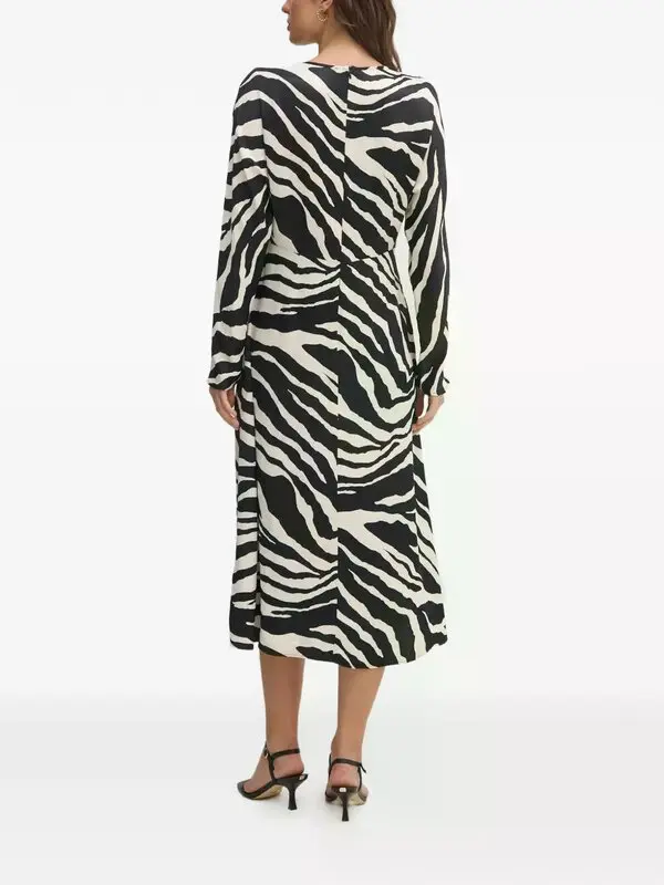 OUI Zebra Print Cut-out Dress