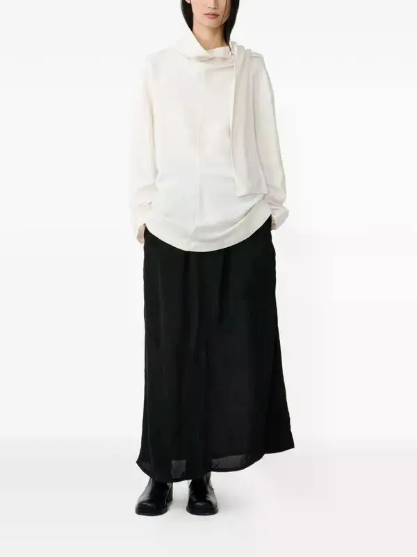 Studio Nicholson Valery Tie Neck Top - Neutrals