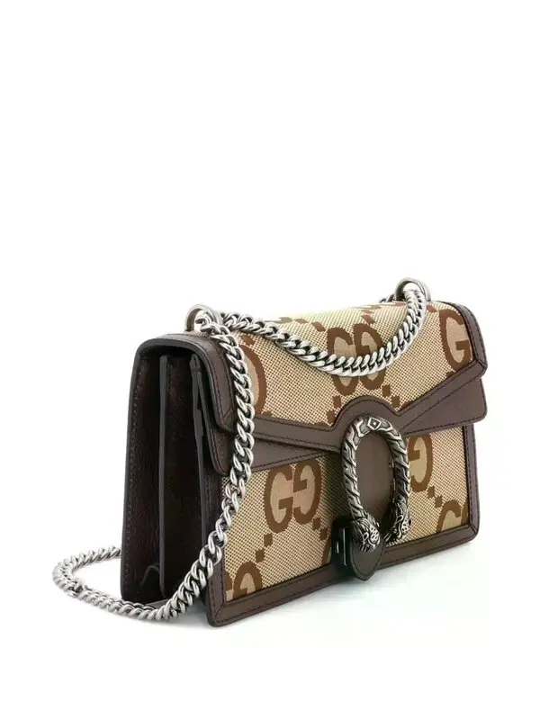 Gucci Dionysus Jumbo Gg Canvas Small Shoulder Bag - Brown