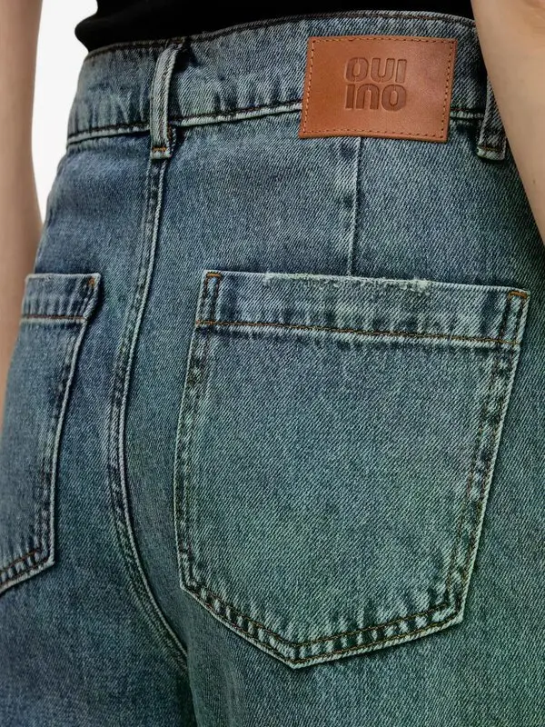 OUI Seamed Wide-leg Jeans