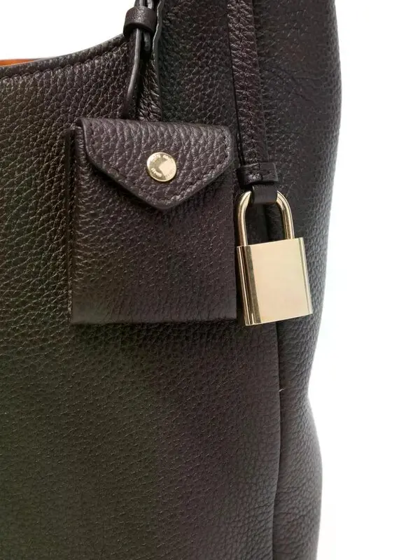 Miu Miu Embossed Logo Leather Shoulder Bag