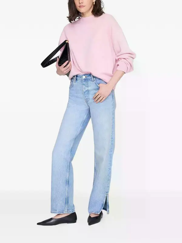 ANINE BING Lee Crew-neck Sweater - Pink