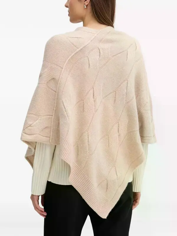 BENETTON Cable Knit Cape