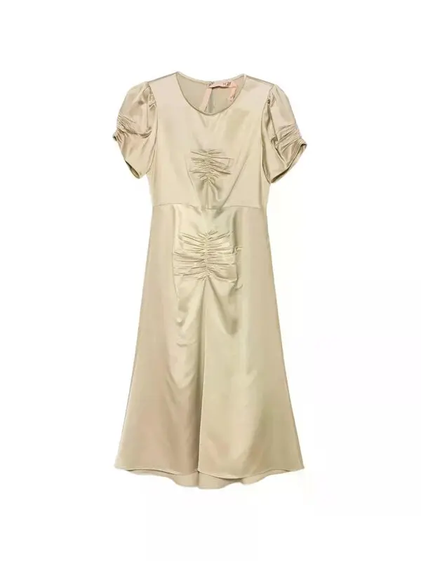 N°21 Short Sleeve Gathered Midi Dress